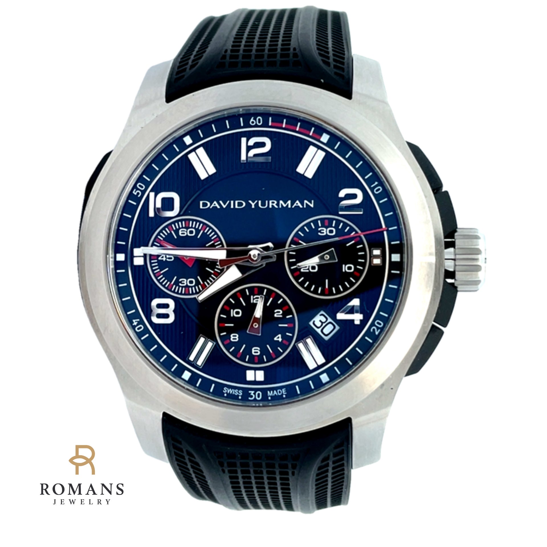 David Yurman Stainless Steel Automatic Chronograph Mens Watch T 824-C ...