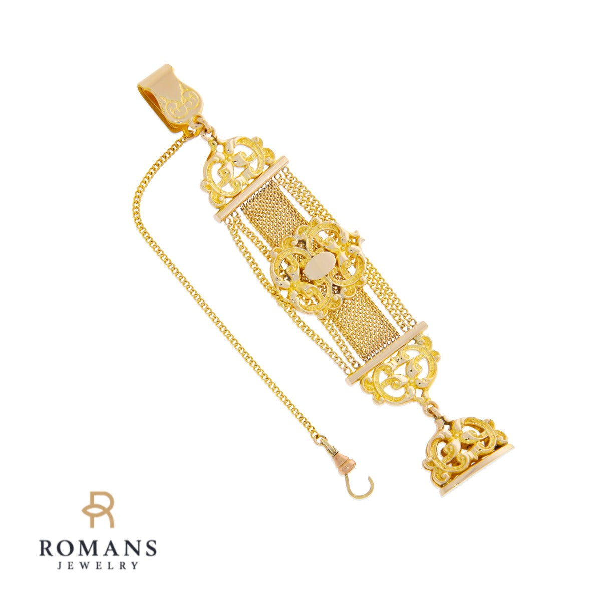 Vintage Pocket Watch Fob Gold Filled – Romans Jewelry