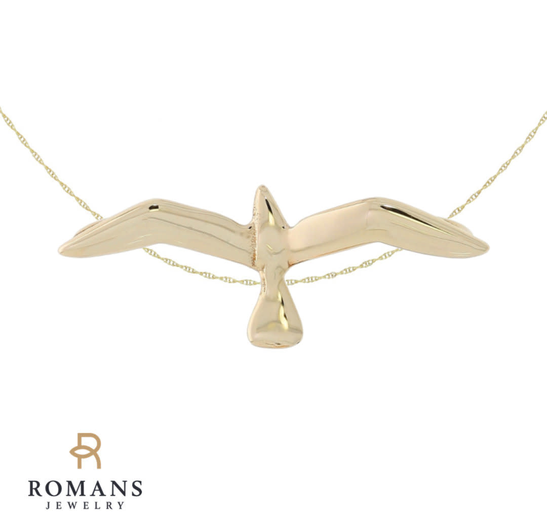 Bird Pendant 14K Yellow Gold – Romans Jewelry