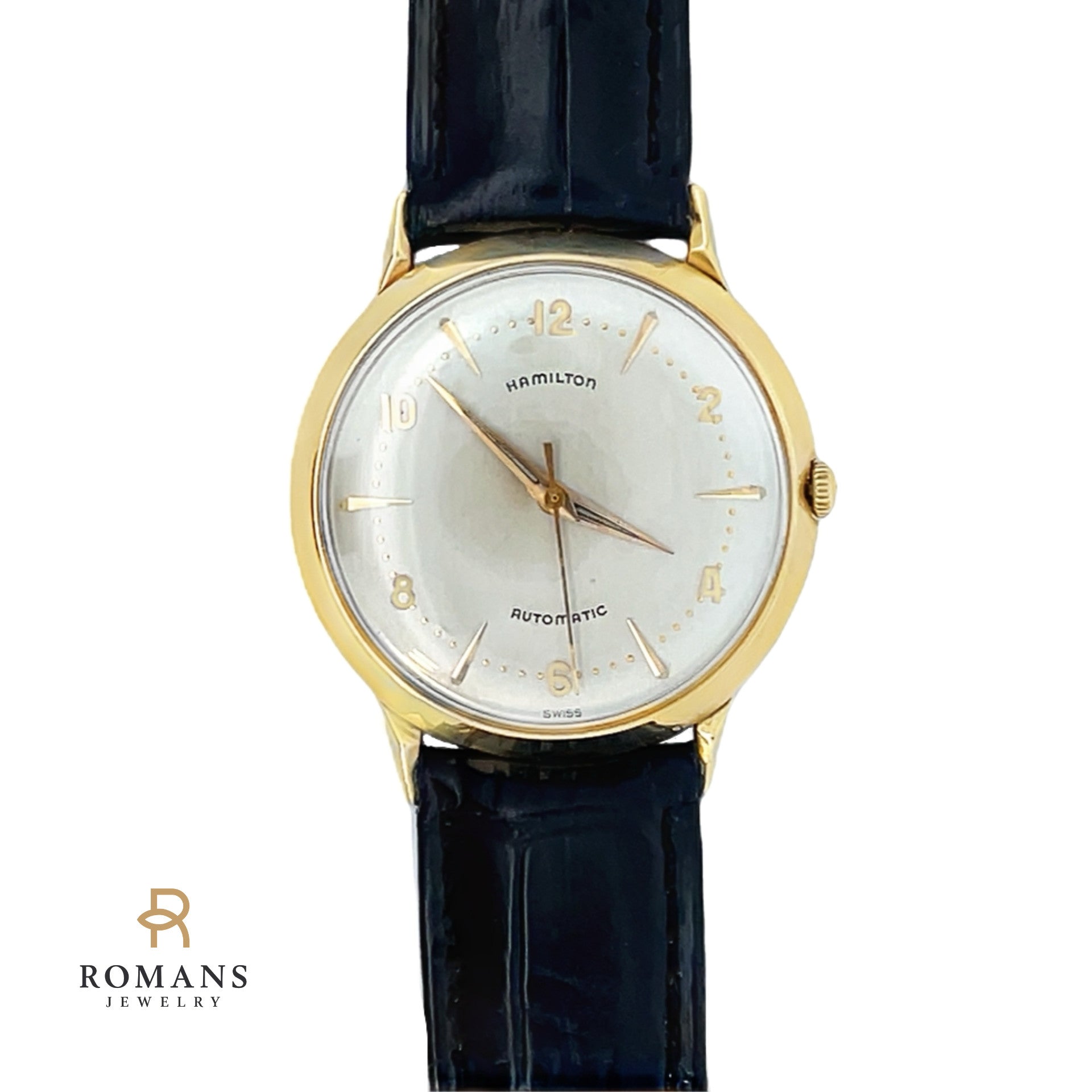 Hamilton Automatic 14K Yellow Gold 1950's – Romans Jewelry
