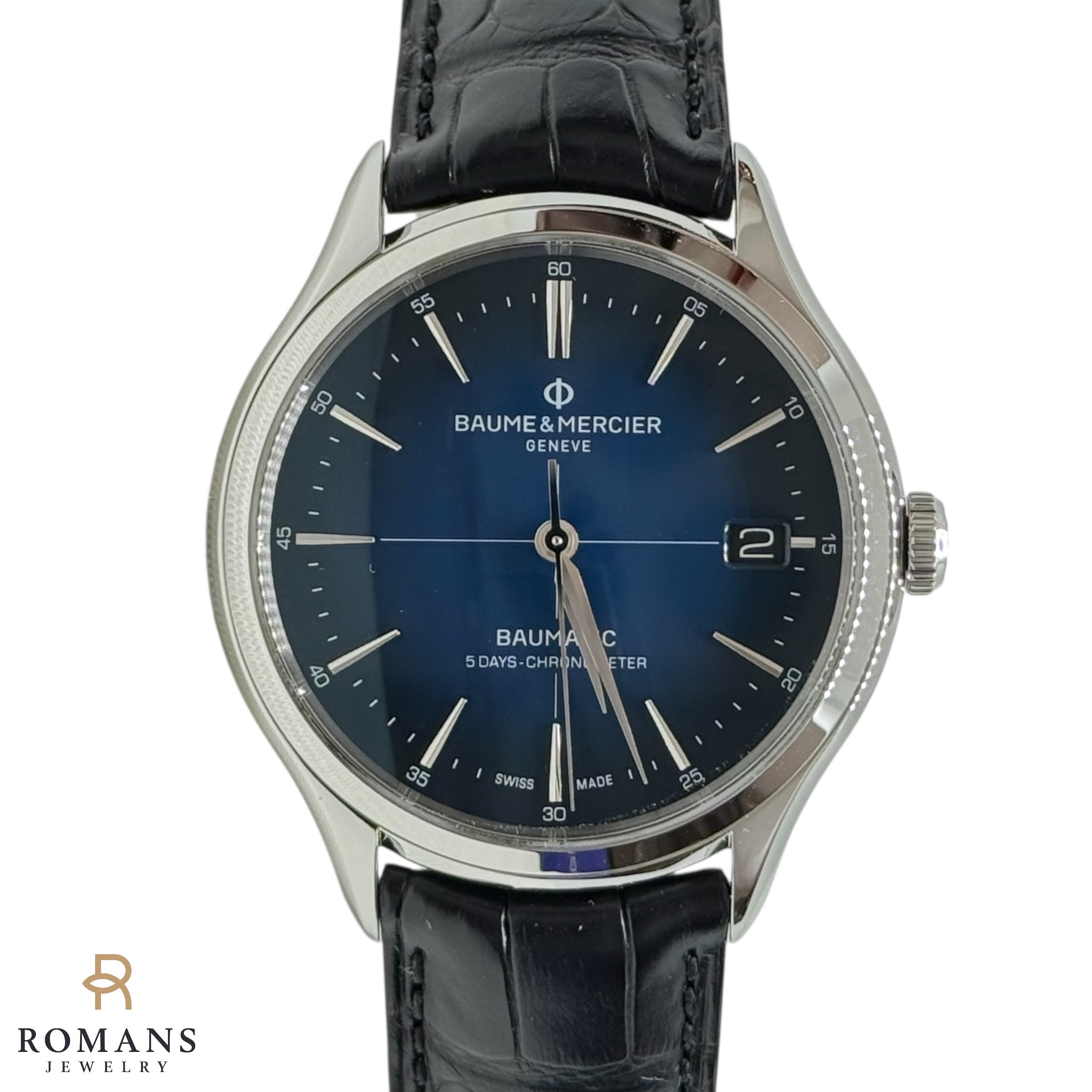 Baume & Mercier Clifton Baumatic 5-Day Chronometer Automatic Watch Ref ...
