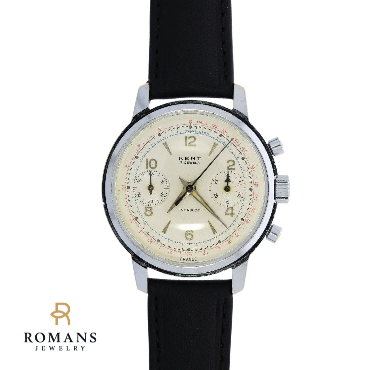 Kent Incabloc Winton Watch Co. Chronograph Wristwatch – Romans Jewelry