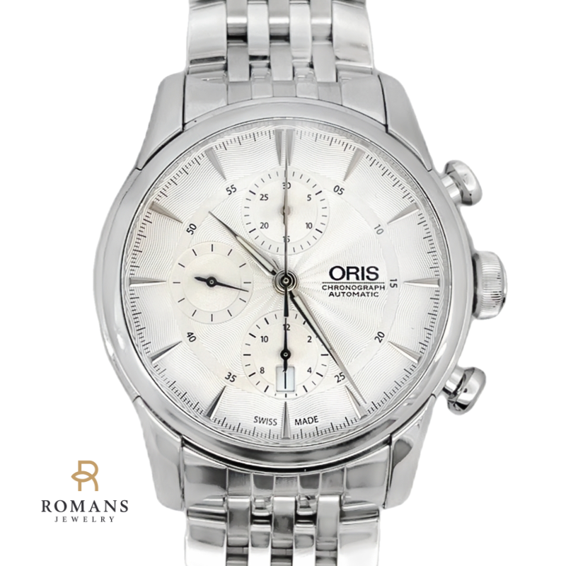 Oris Artelier Chronograph 44mm Stainless Steel Cal# 774 Watch – Romans ...